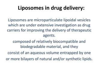 Liposomesindrugdelivery 121212092920-phpapp01 | PPT