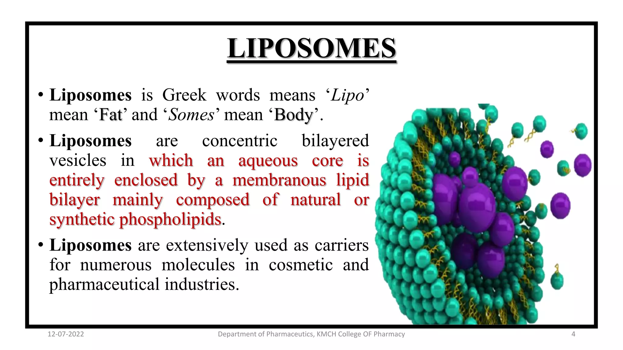 LIPOSOMES INTRODUCTION AND TYPES.pptx