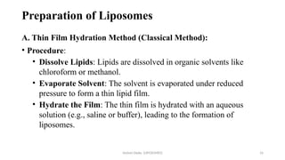 Liposomes Types, Preparation and Evaluation.pptx