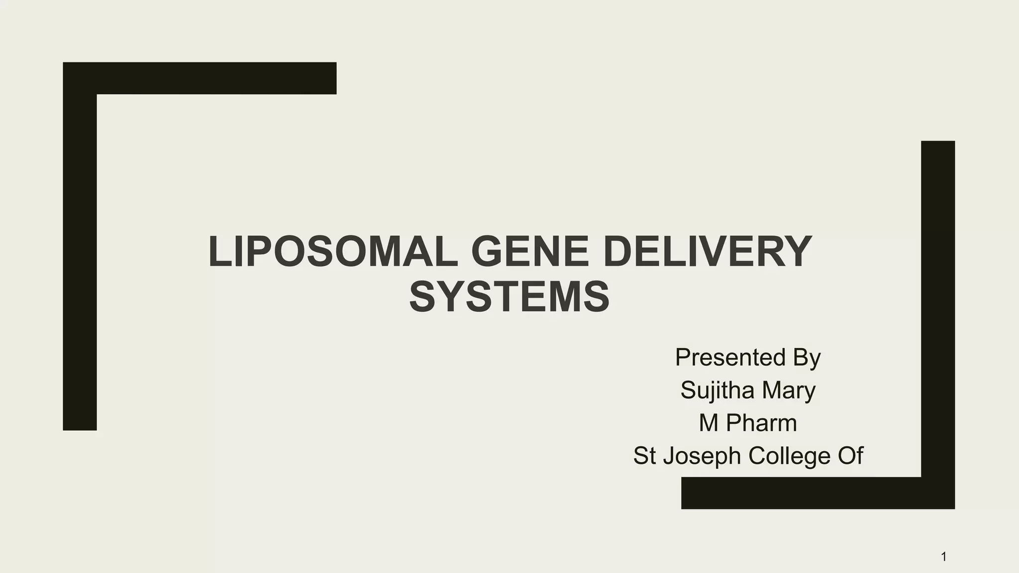 Liposomsl gene delivery SYSTEM | PPTX