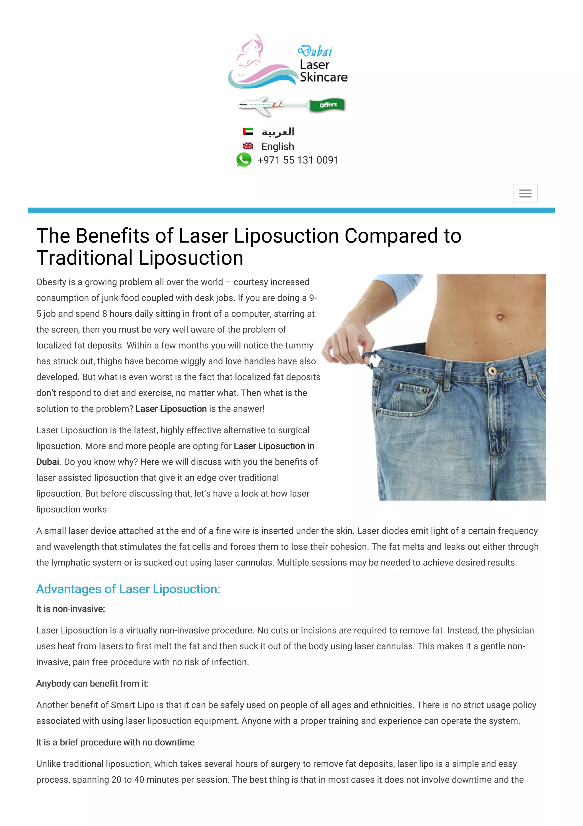 Benefits of Laser Liposuction in Dubai | PDF