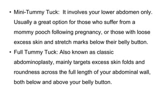 LIPOSUCTION VS TUMMY TUCK (1).pptx
