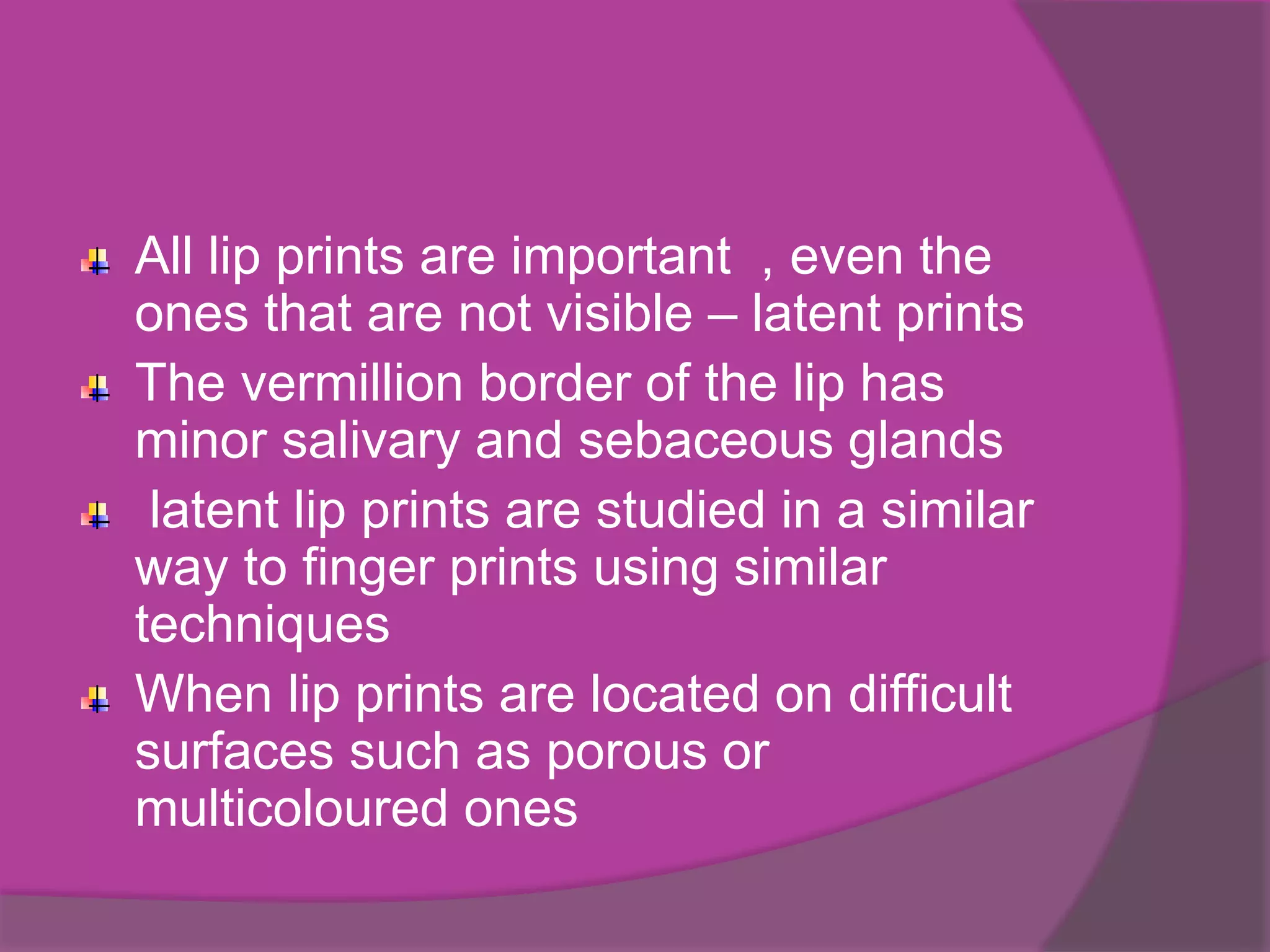 Lip prints | PPTX