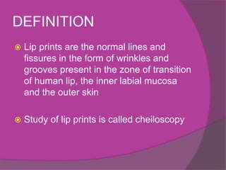 Lip prints | PPTX