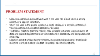 lip reading using deep learning presentation | PPTX