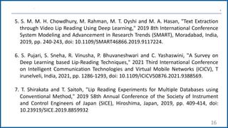 lip reading using deep learning presentation | PPTX