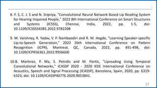 lip reading using deep learning presentation | PPTX