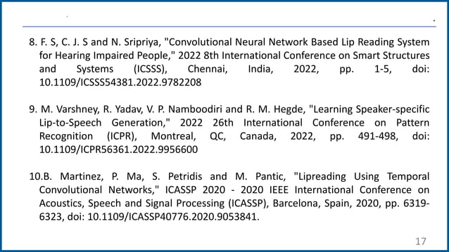 lip reading using deep learning presentation | PPTX