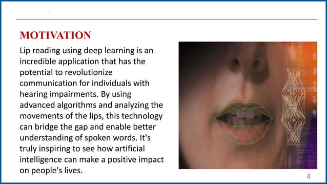 lip reading using deep learning presentation | PPTX