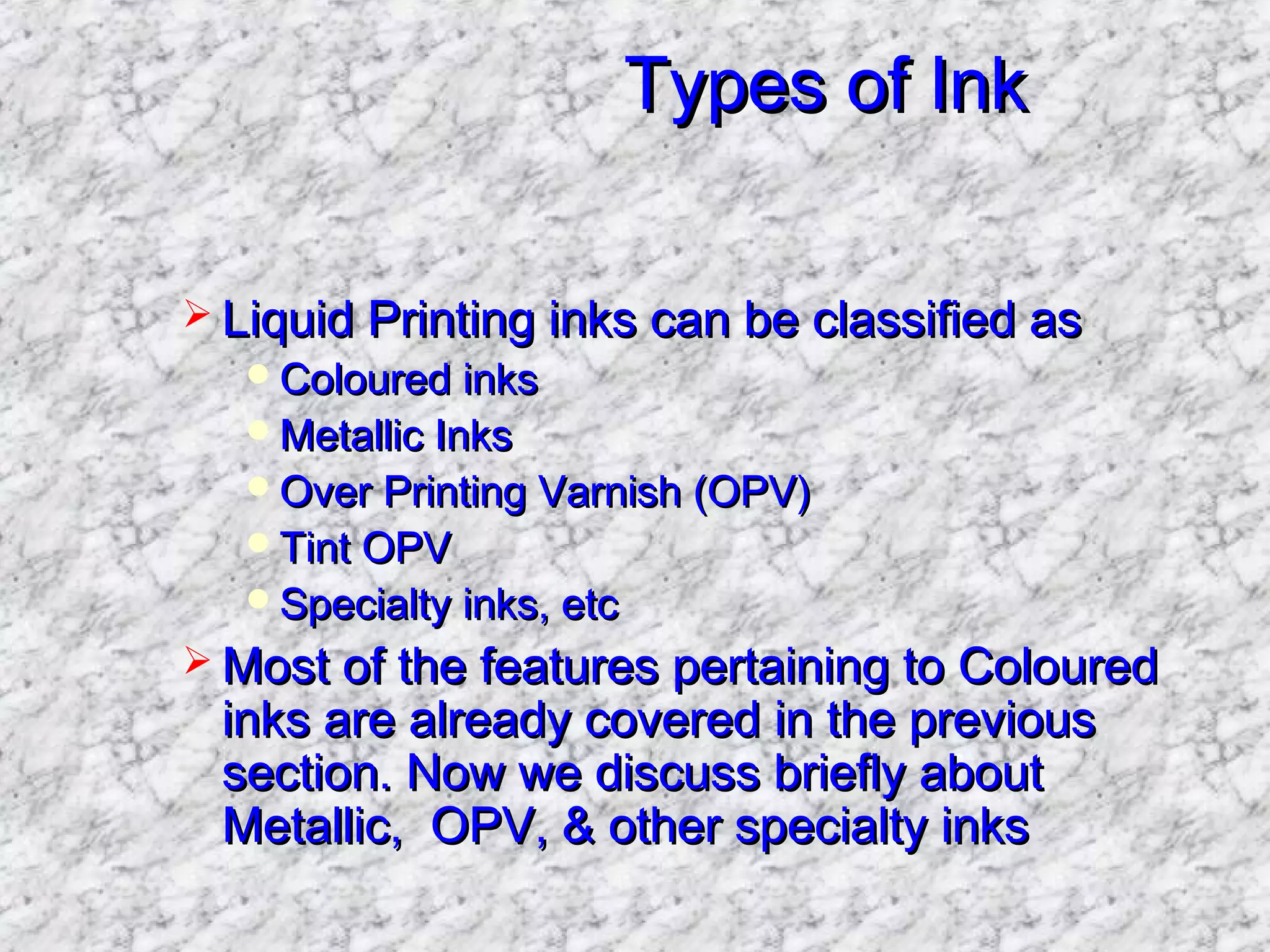 Liquid Ink Terminology – An Overview | PPT