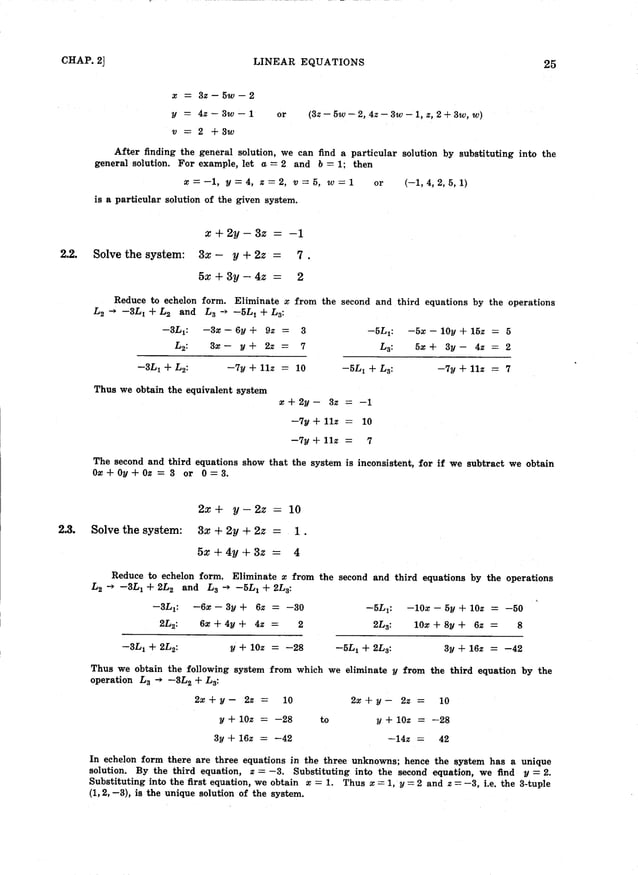 Linear algebra by Seymour Lipschutz | PDF