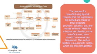 Lipstick - Trade Technology project information | PDF