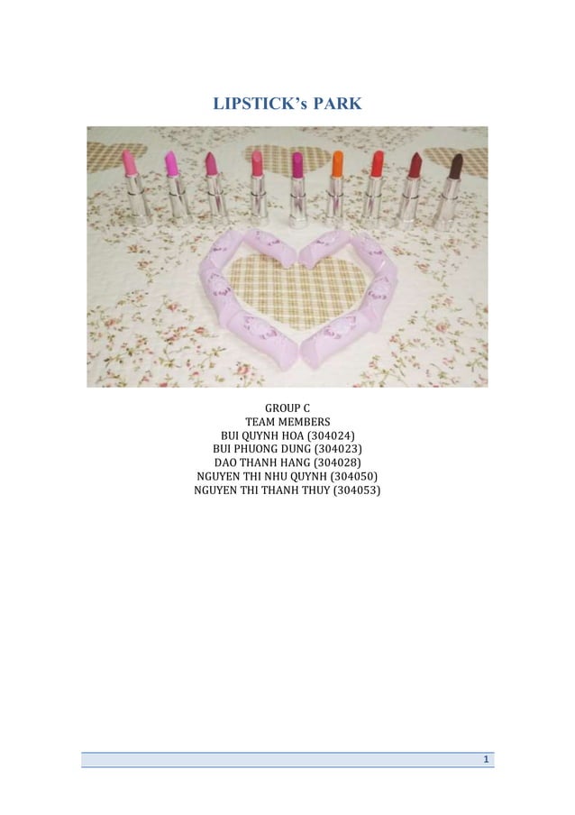 Lipstick production process | DOCX | Skin Care | Beauty