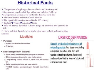 Lipsticks formulation | PPTX
