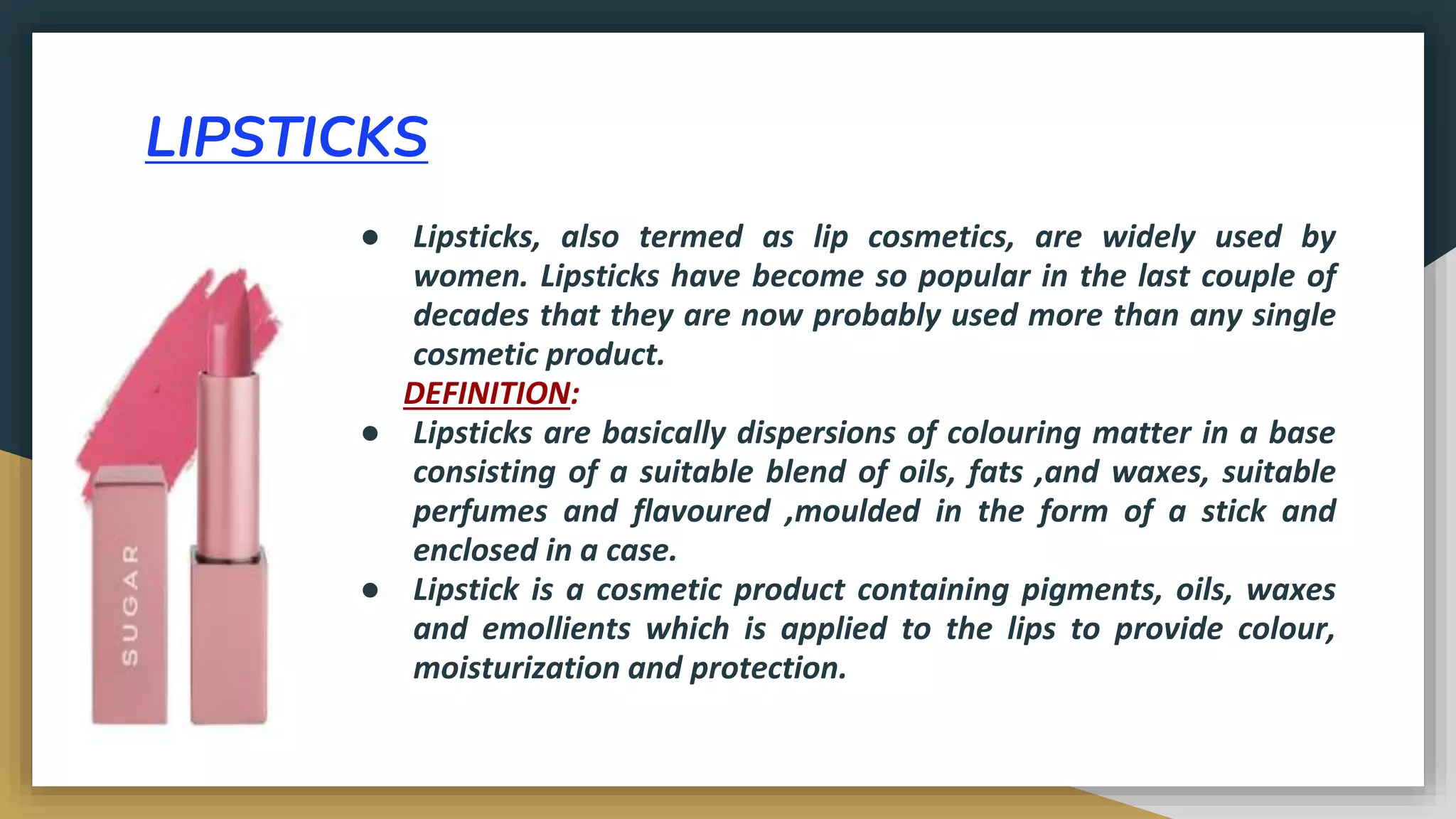 Lipsticks ppt by champ | PPTX