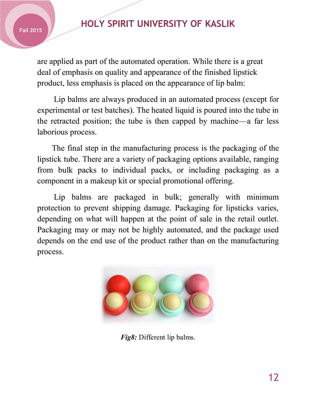 Cosmetic Process: Lipstick Synthesis | PDF | Makeup and Accessories ...