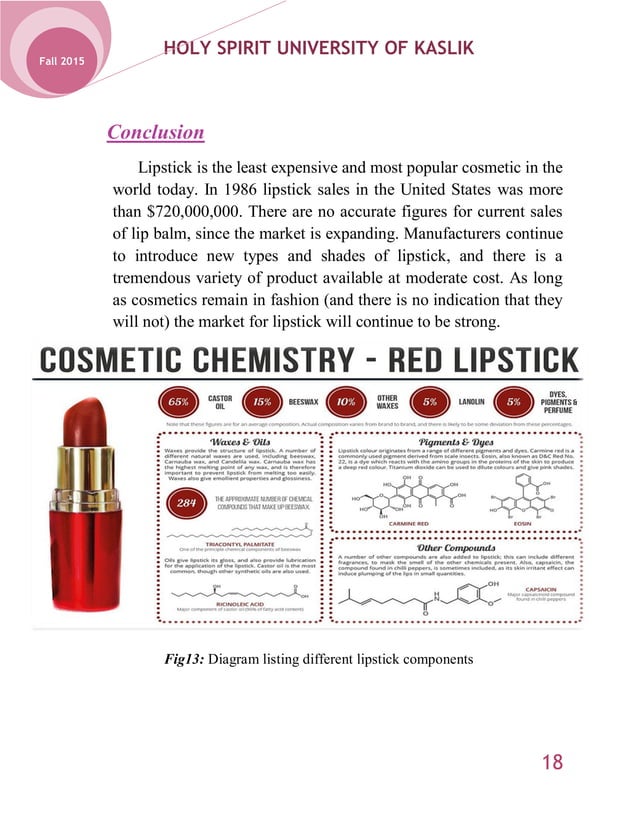 Cosmetic Process: Lipstick Synthesis | PDF | Makeup and Accessories ...