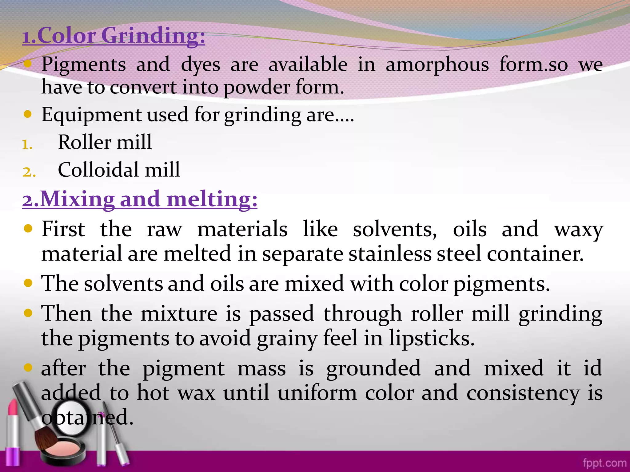 lipsticks | PPTX