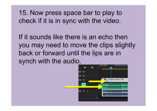 Lip sync music video | PDF