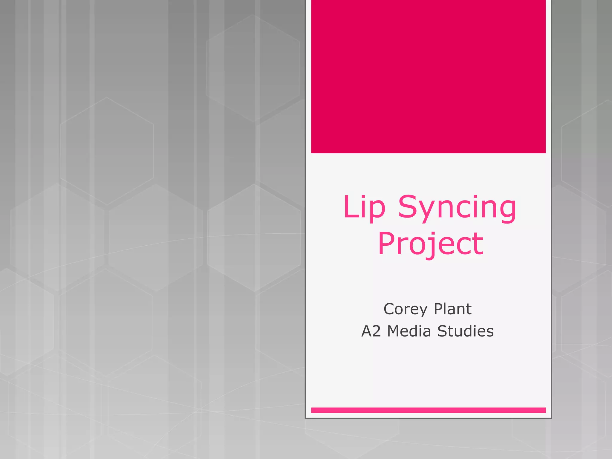 Lip Syncing Project | PPT | Musicals | Genres
