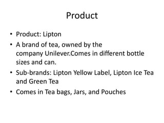 Lipton 4p's | PPT