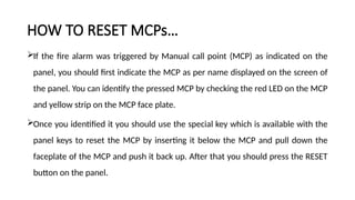 LIPTON FIRE ALARM SYSTEM USER TRAININGAND GUIDE | PPTX