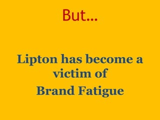 Lipton Repositioning