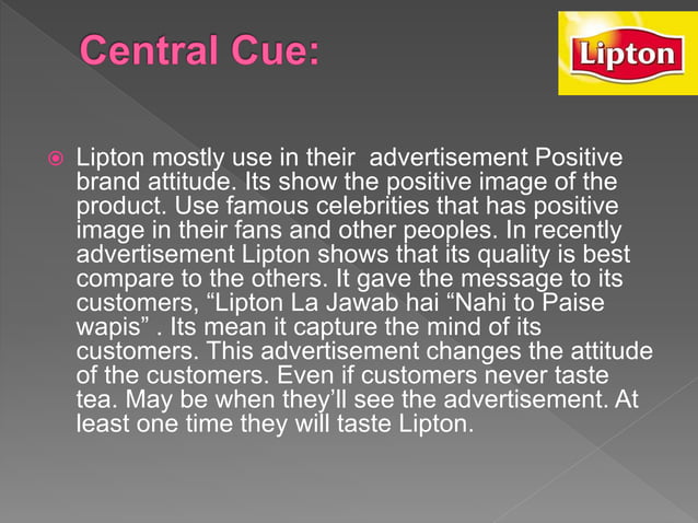 Lipton slides | PPTX