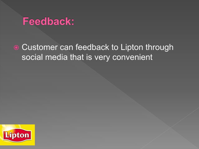 Lipton tea presntation slides | PPTX