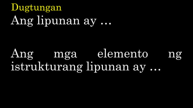 Lipunan | PPTX