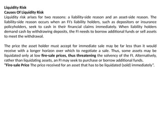 Liquidity risk management process presentation | PPTX