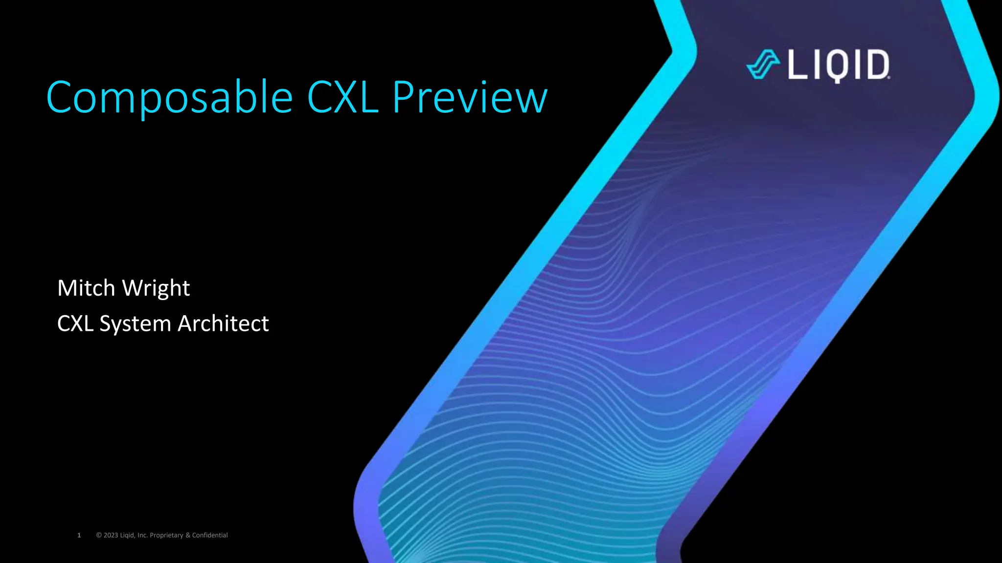 Liqid: Composable CXL Preview | PPTX