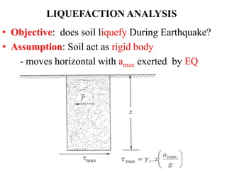 Liquefaction and liquefaction potential | PPTX