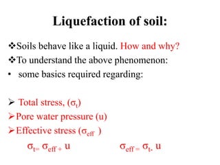 Liquefaction and liquefaction potential | PPTX