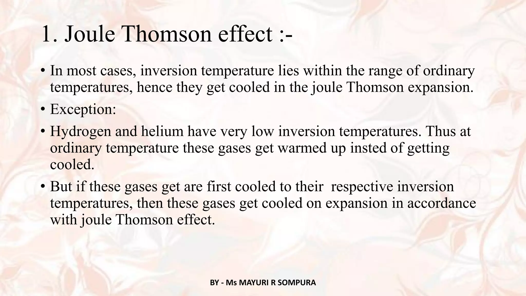 Liquefaction of gases - B.Sc semester-2 | PDF
