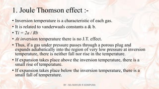 Liquefaction of gases - B.Sc semester-2 | PDF