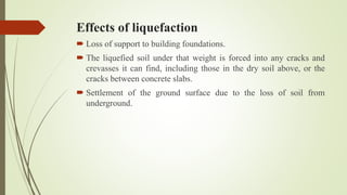 Liquefaction of soil | PPTX | Geology | Science