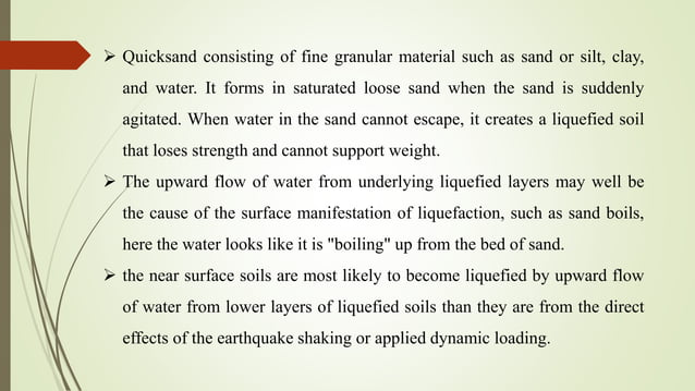 Liquefaction of soil | PPTX | Geology | Science