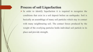 Liquefaction of soil | PPTX