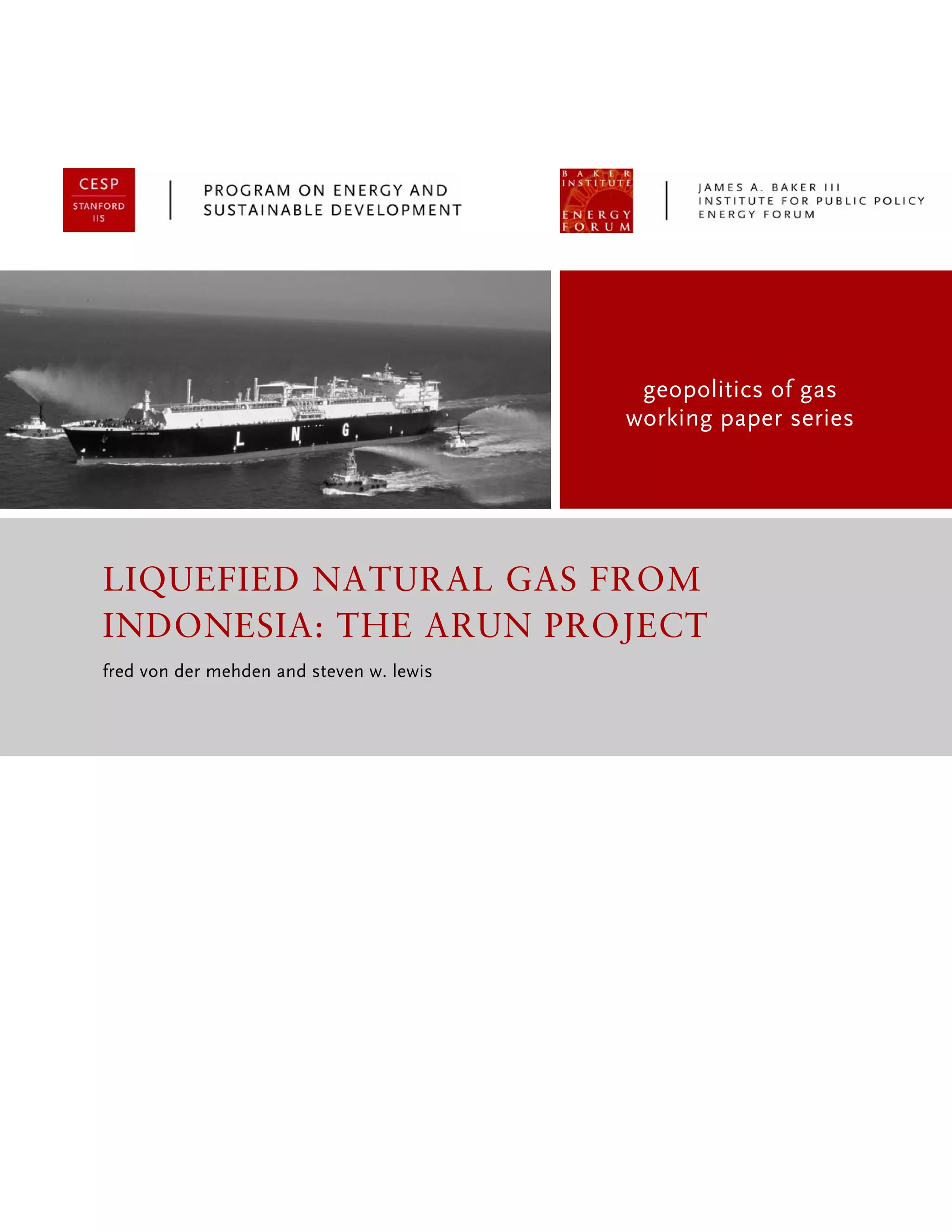 Liquefied natural-gas-from-indonesia-the-arun-project | PDF