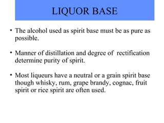 Liqueurs | PPT