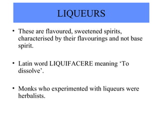 Liqueurs | PPT