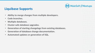 Liquibase Integration with MuleSoft | PPT