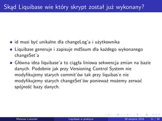 Liquibase w praktyce | PPT