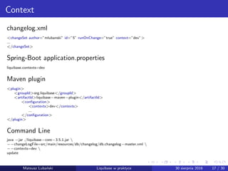 Liquibase w praktyce | PPT