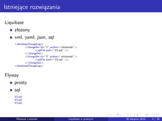 Liquibase w praktyce | PPT