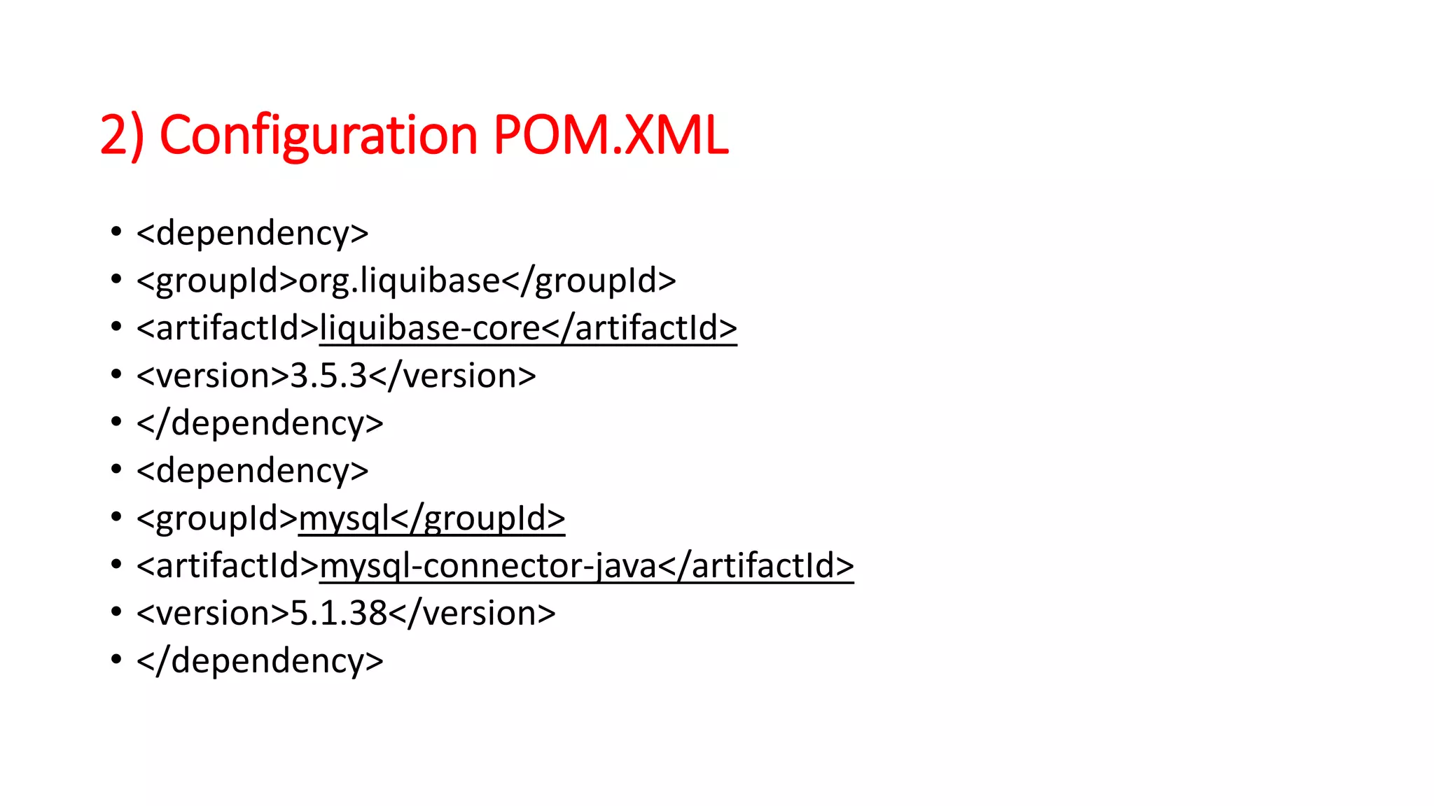 Liquibase via maven | PPT