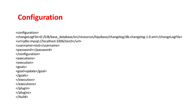 Liquibase via maven | PPT