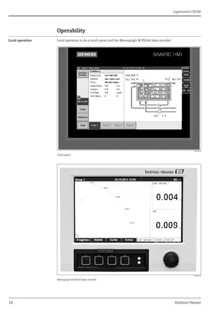 Liquicontrol cdc80 endress+hauser datasheet | PDF | Technology & Computing