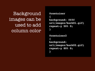 Liquid layouts with CSS | PDF | Web Design and HTML | Internet